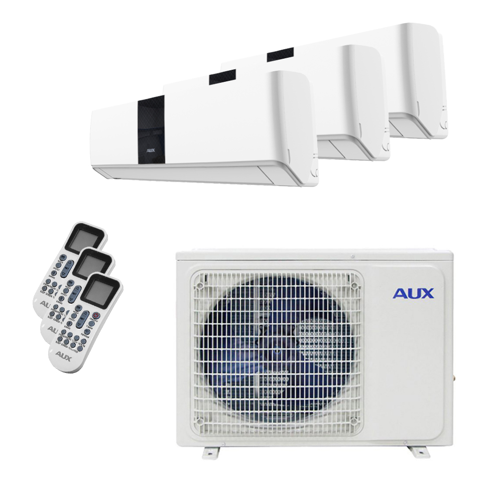 AUX multi-split unit airco 5.0 kW Wit Deluxe met 2 binnen units - Airco ...