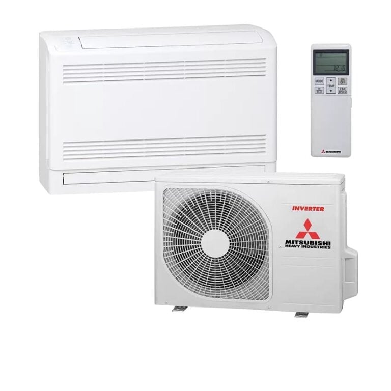 Mitsubishi 3,5 kW SRF/SRC 35 ZS-W Vloermodel complete set - Airco Webwinkel