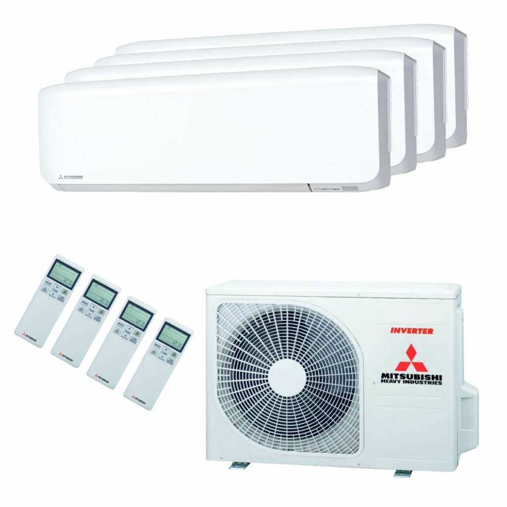 Mitsubishi SCM71 + SRK35ZS-WF + SRK20ZS-WF (3x) Multisplit 7,1 kW totaalpakket met WiFi - Airco ...