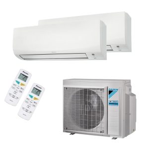 Daikin Sensira CTXF25C + CTXF35C + 2MXF50A totaalpakket (Nu met gratis WiFi) - Airco Webwinkel