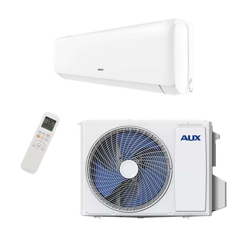 AUX split unit airco 2,5 kW Q-SMART met 4D swing, UV technologie en ...